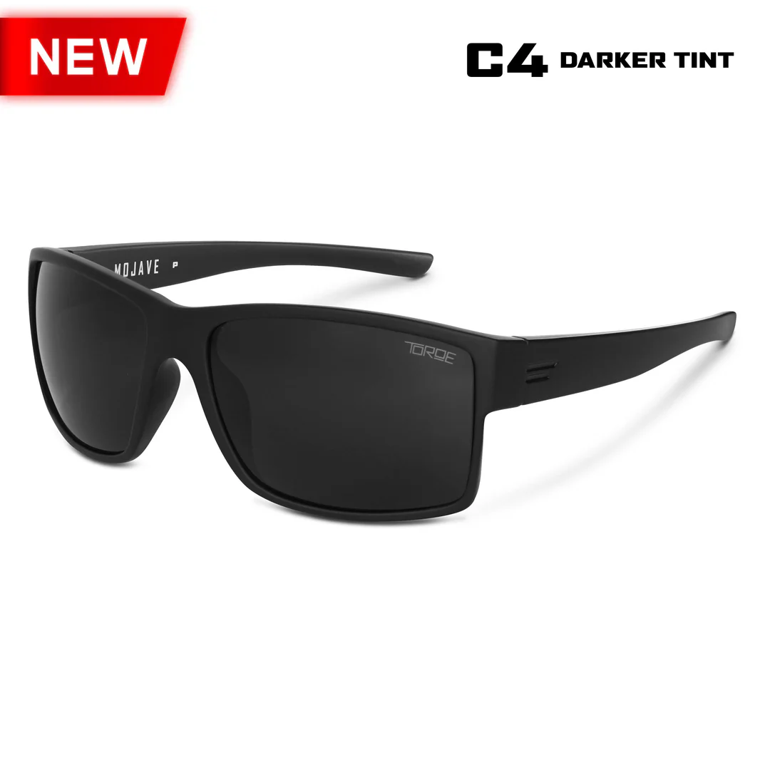 Extra Dark Black Polarized Sunglasses Extreme Glare Category 4 Mens ...